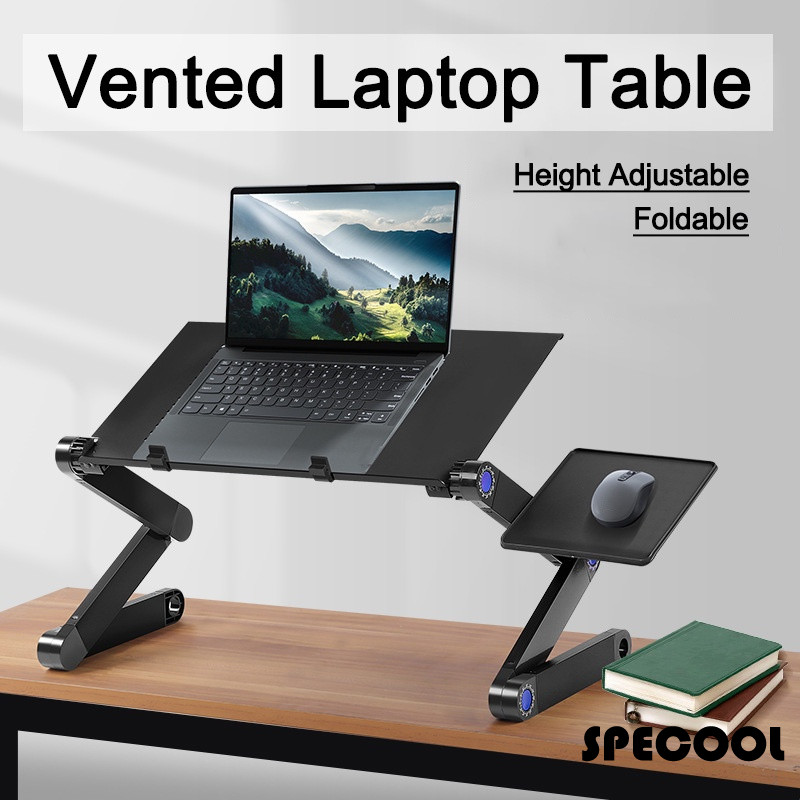Specool Adjustable Aluminum Laptop Desk Upgrade Ergonomic Portable TV ...
