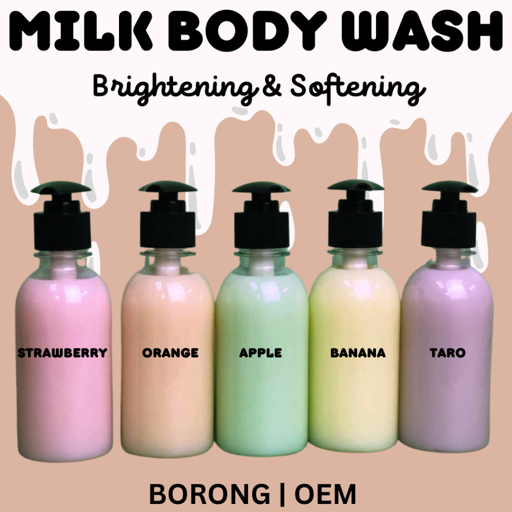 [ JELITAEMAS OEM] 250ml MILKY BODY BATH FRUITY PERFUME JENAMA SENDIRI ...