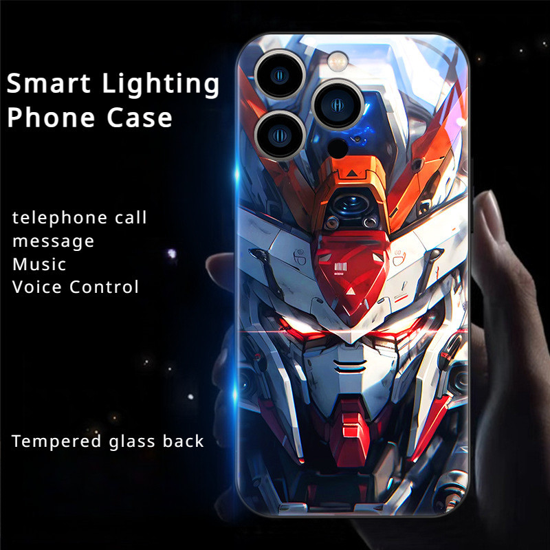 Gundam Mecha Glow Phone Case for IPhone 17 16 15 14 13 12 11 Pro Max ...
