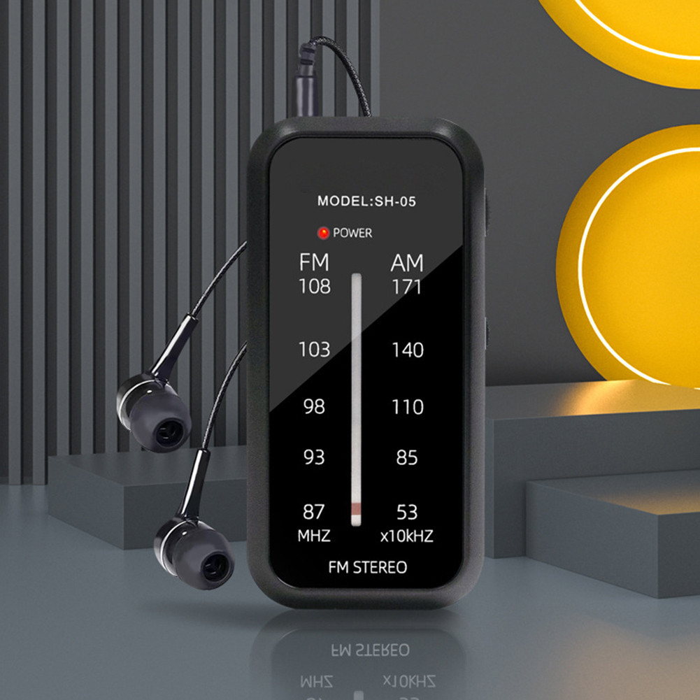 keepdreaming SH-05 Pocket Radio FM/AM Digital Tuning Radio Receiver ...