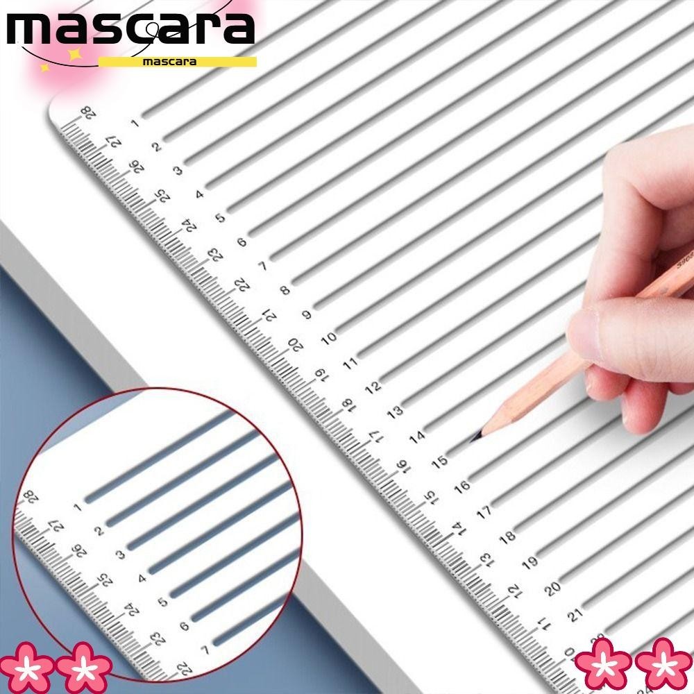 JONY1 Calligraphy Stencil, Writing Supplies Transparent Ruler Template ...