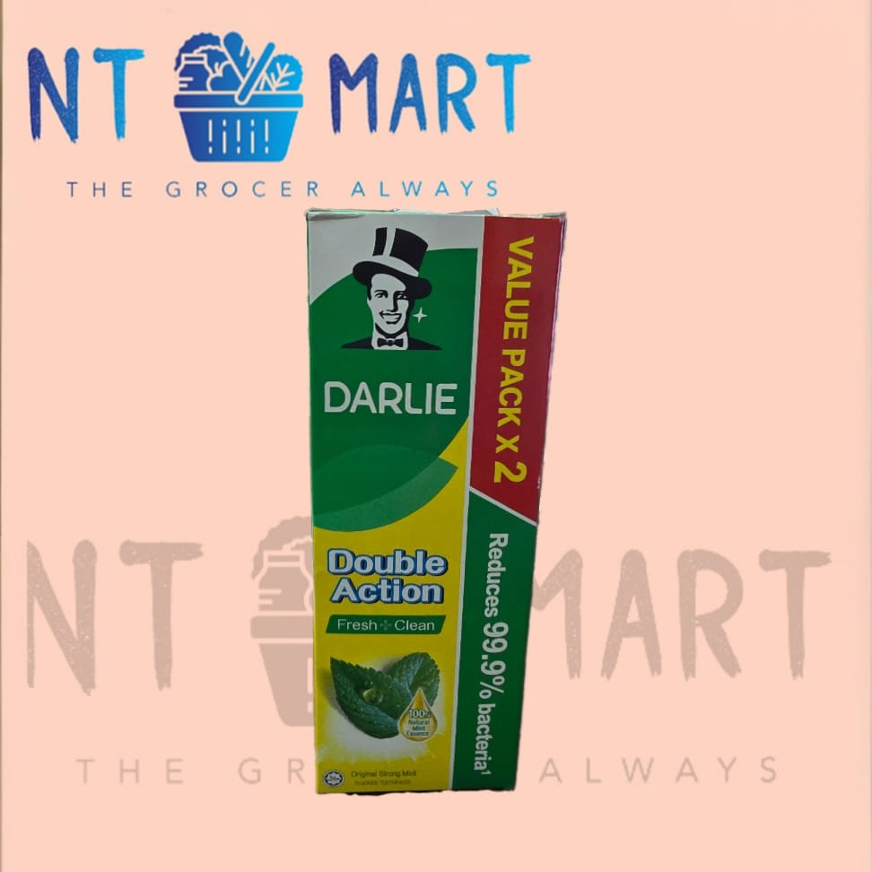 Darlie Double Action Toothpaste 180g-225g Twinpack | Shopee Malaysia