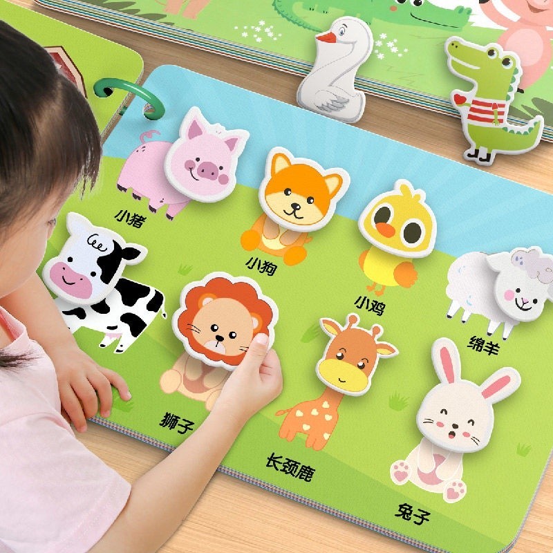 [Ready Stock] Baby Quiet Book Velcro Kindergarten Early Education ...