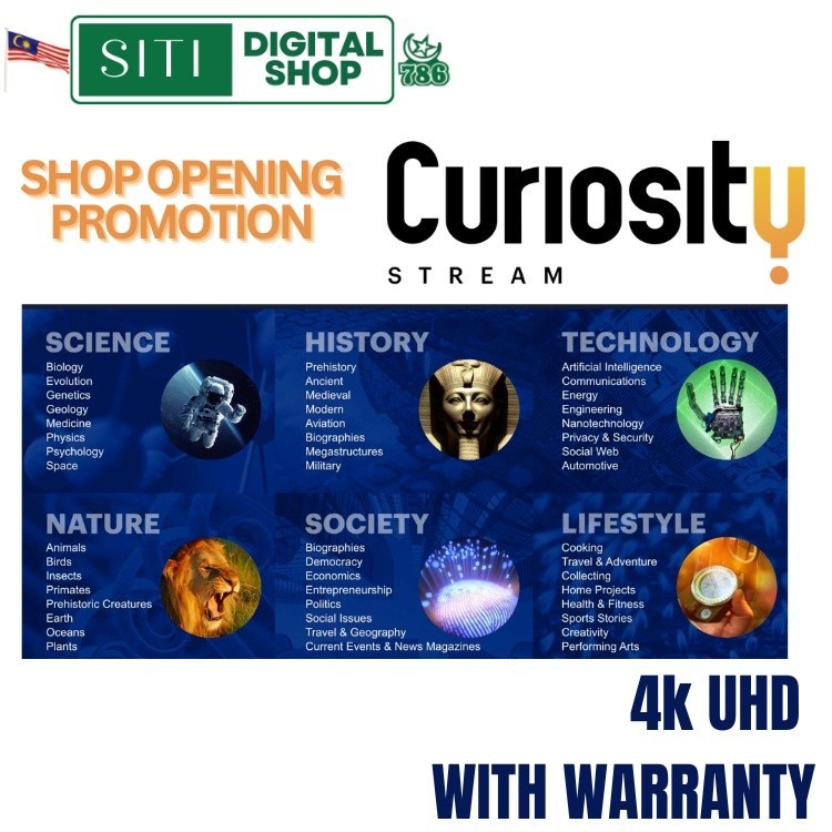 CURIOSITY STREAM ORIGINAL 4K WITH WARRANTY | Shopee Malaysia