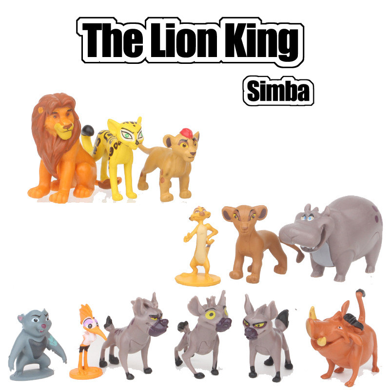 Cartoon The Lion King 12pcs Model Toy Simba Children's Day Gift Lion ...