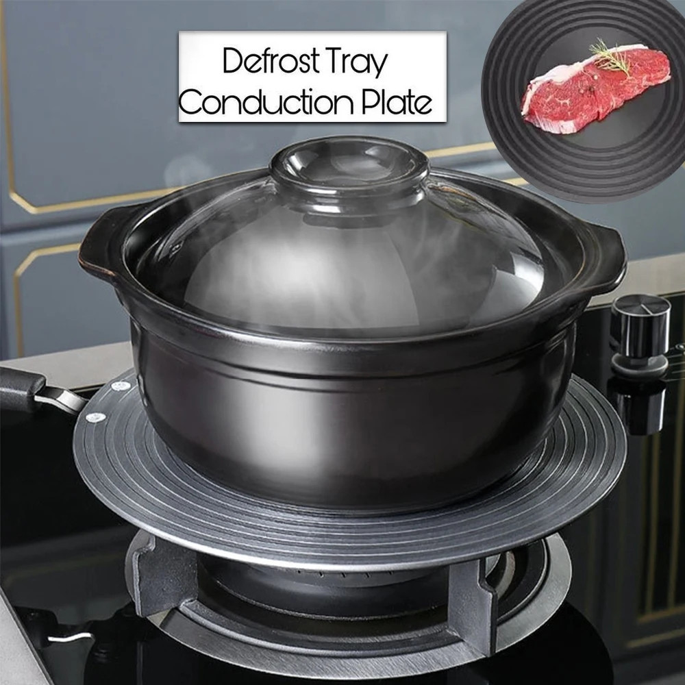 Heat Diffuser Gas Stove 24/28cm Kitchen Defrost Tray Heat Conduction ...