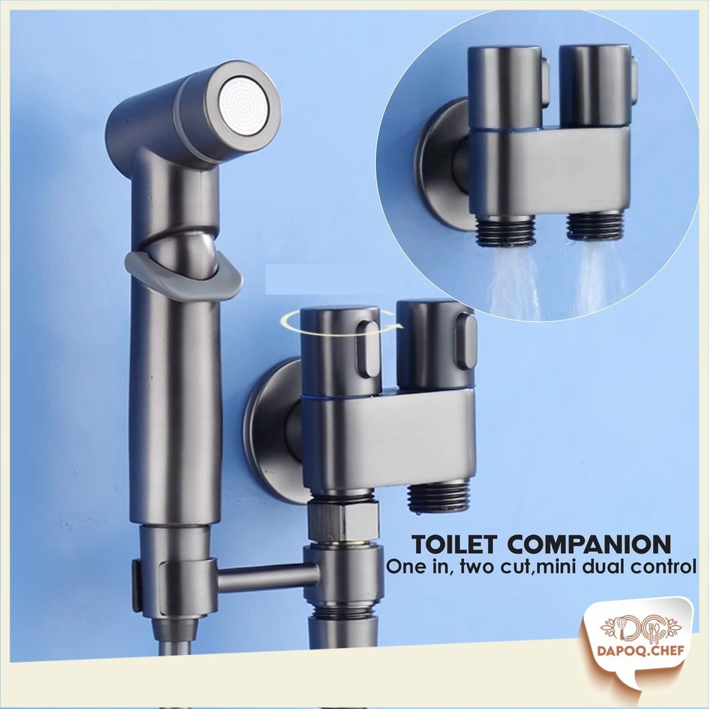 DC Stainless Steel Toilet Companion With Spray Gun One In -Two Out ...