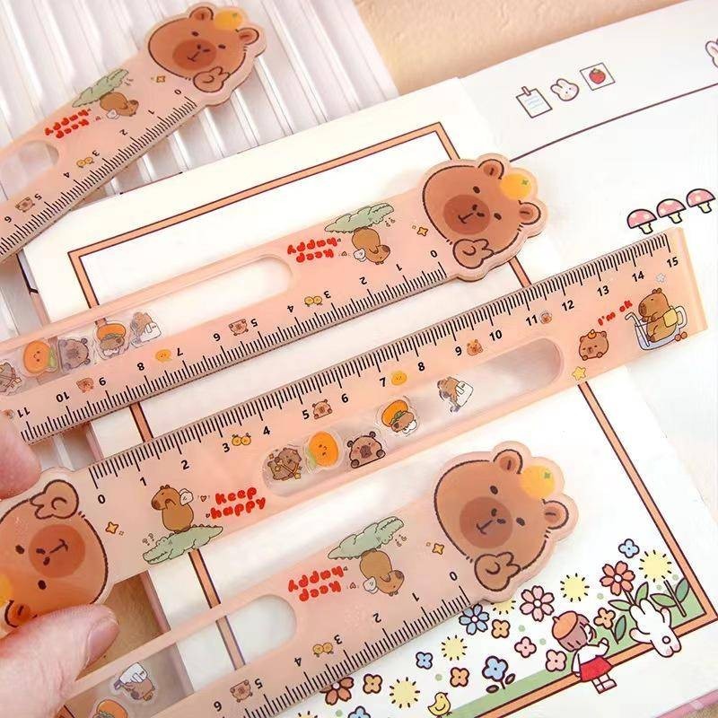 15cm Cute Cartoon Capybara animal Straight Ruler Measuring Tool ...