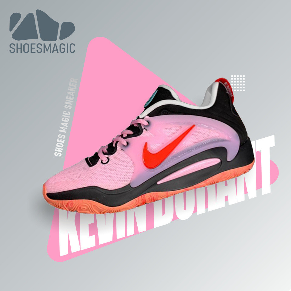 COD KD15 EP Kevin Durant "Black Pink" Low Top Combat Basketball Shoes ...