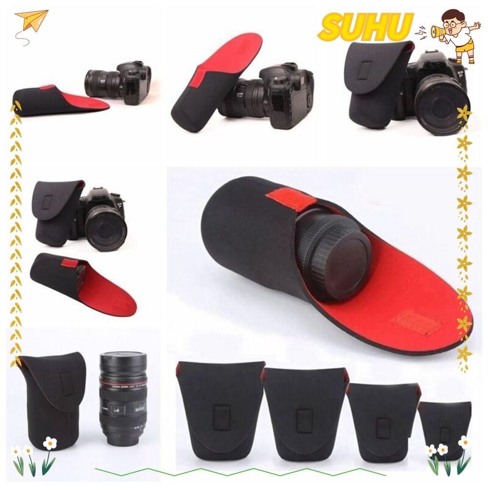 SUHU Camera Lens Pouch Bag, 5 Size Thickening Camera , Waterproof Soft ...
