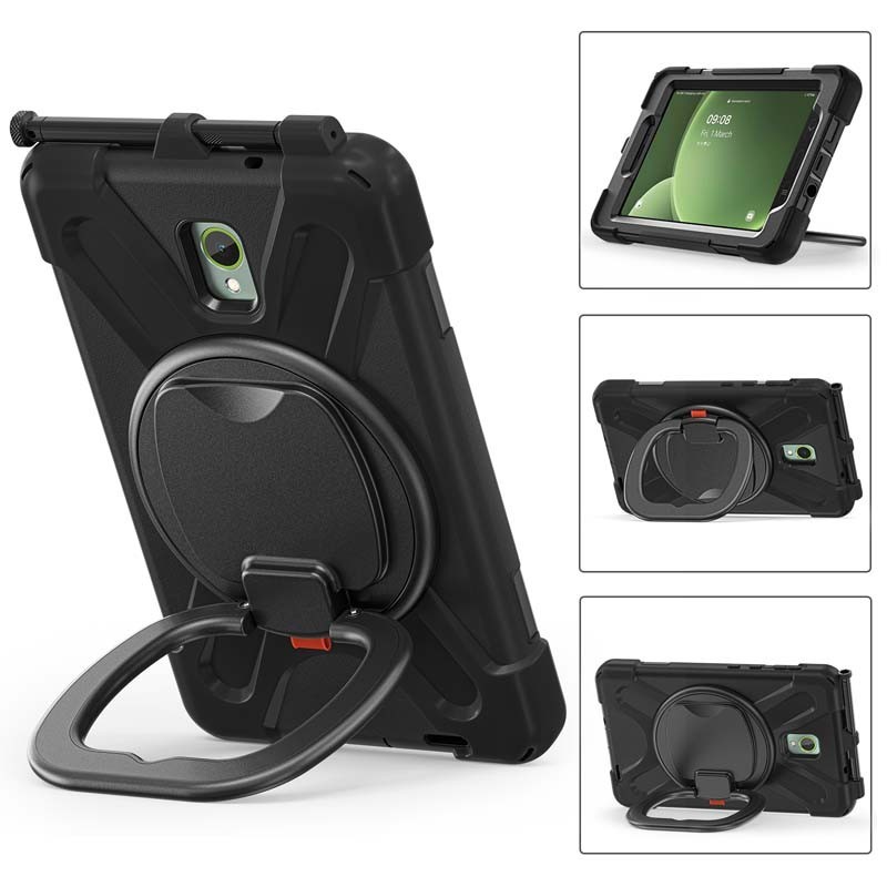 360 Degree rotate stand handle anti-fall case for Samsung Galaxy Tab ...