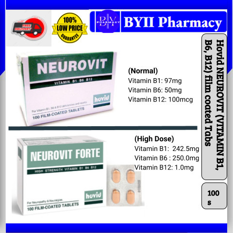 Hovid Neurovit/ Neurovit Forte 100's (Vitamin B1 B6 B12) | Shopee Malaysia