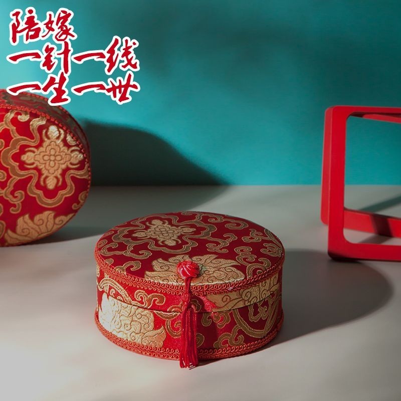 Sewing box set wedding dowry wedding dowry red sewing kit ho sewing box ...