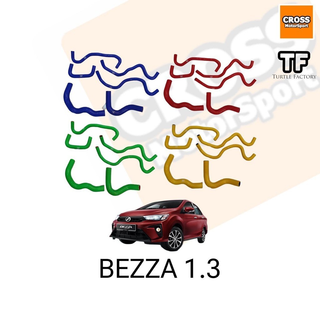 SILICONE 5LAYER RADIATOR HOSE FULL SET ORIGINAL TF THAILAND - PERODUA ...