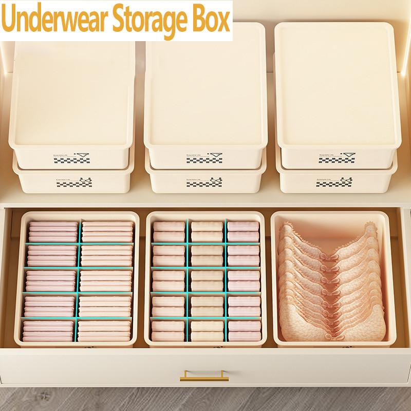 Underwear Storage Box Socks Underwear Bra Drawer Organizer with ...