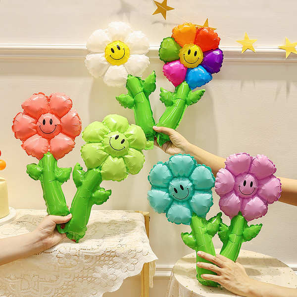 balloon set balloon stick balloon decoration set Little Daisy Flower ...