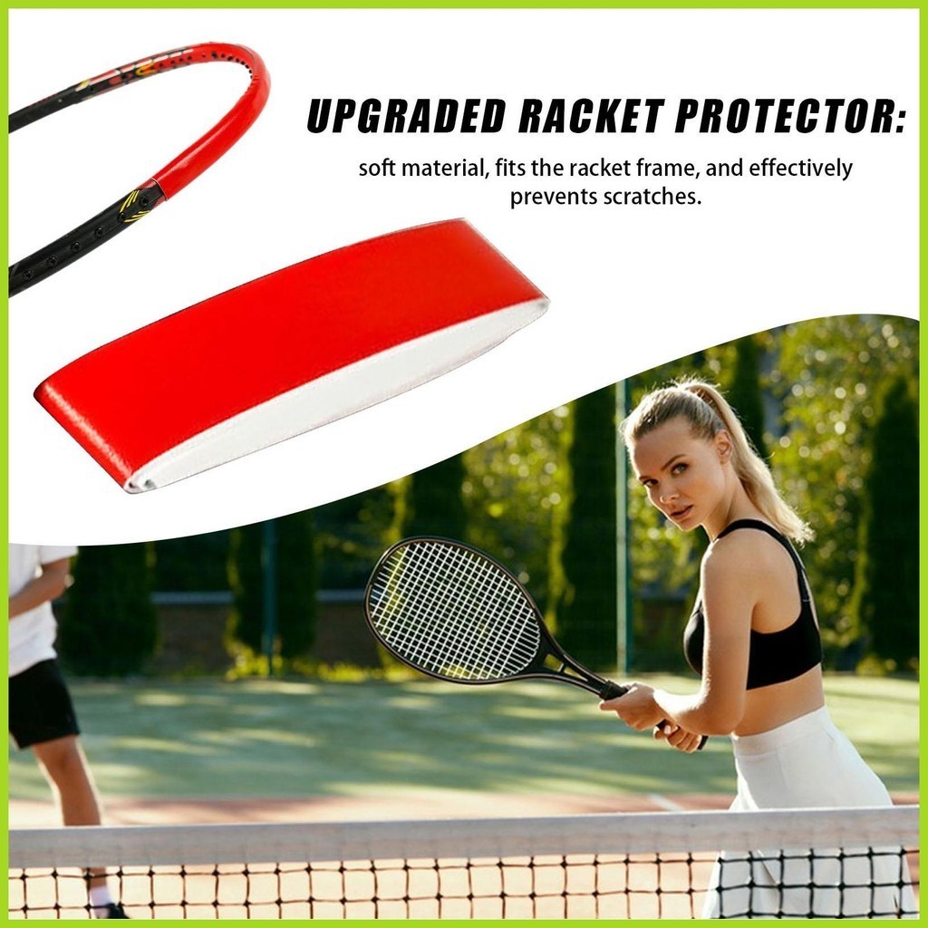 Tennis Racquet Grip Tape Tennis Racket Head Protector PU Tennis Racquet ...