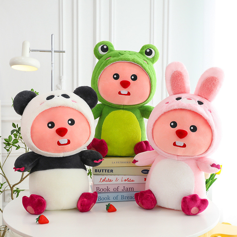 [Lin & Exclusive] New Style Cute Cross-Dressing Ruby Beaver Doll Plush ...