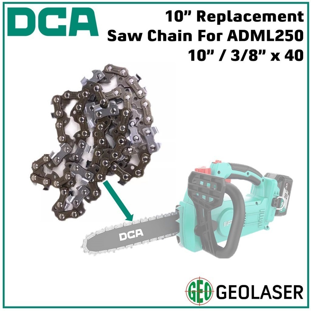 DCA / DongCheng 10" Replacment Saw Chain for ADML250 / DCML250 Cordless ...