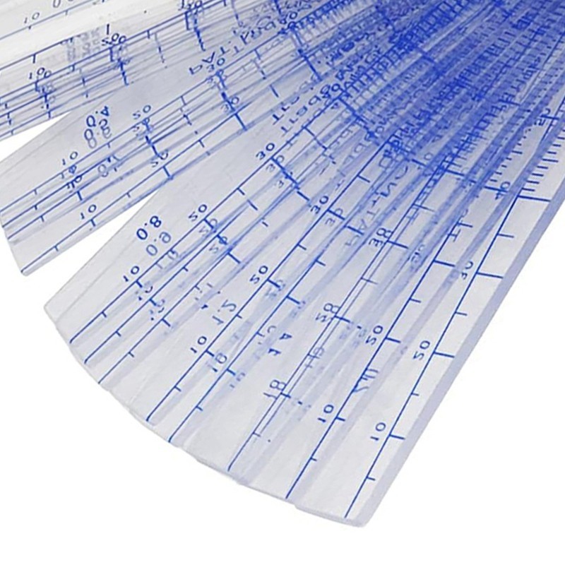 Plastic Feeler Gauge 0.05mm to 3mm Metric Gap-Measuring Tool 21 Leaf ...