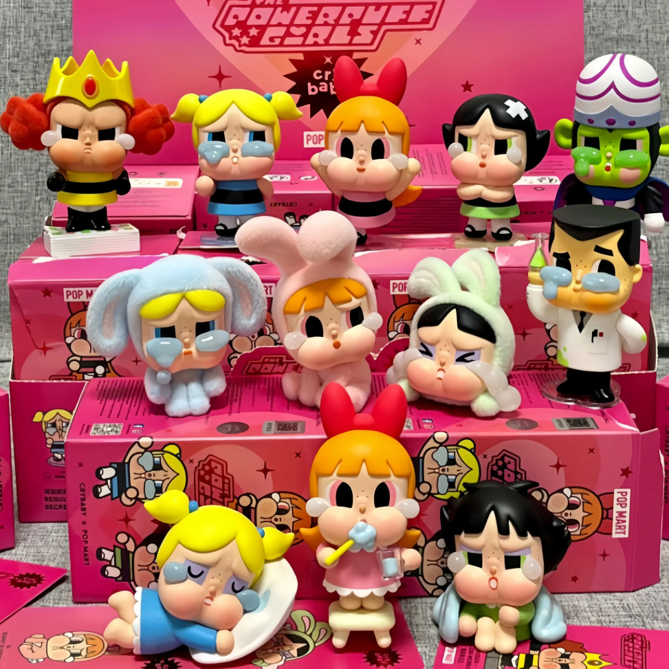 Optional Styles Blossom Bubbles Crybaby POPMART The Powerpuff Girls Series Doll | Shopee Malaysia