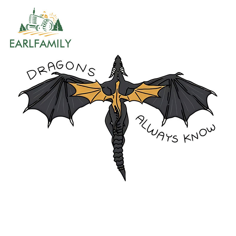 EARLFAMILY 13cm x 8.2cm Fourth Wing Andarna and Tairn Cool Car Sticker ...