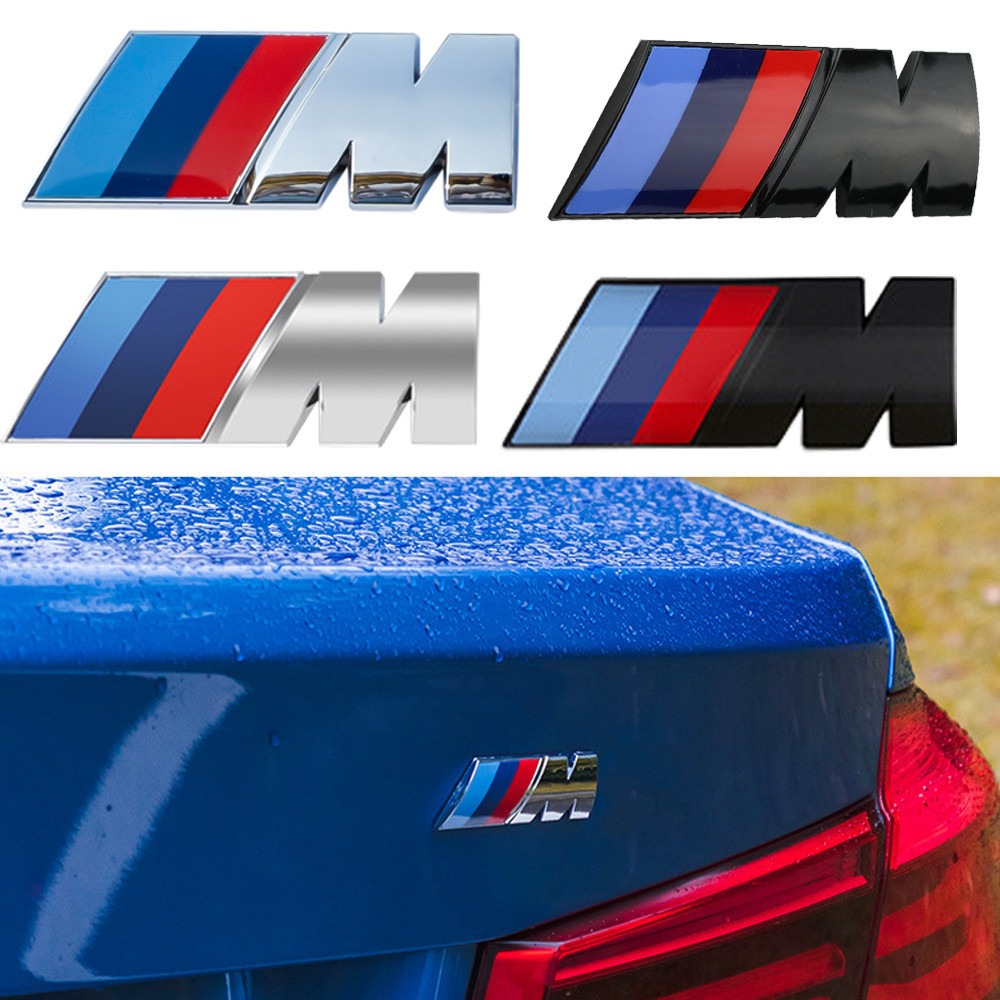 BMW Logo M Series Metal Sticker Emblem Badge Chrom for BMW E46 E39 E38 ...