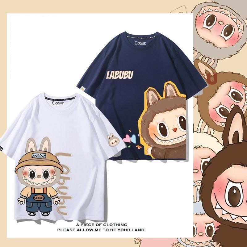 New Product labubu labubu Cartoon Merchandise T-Shirt Couple Men Women ...