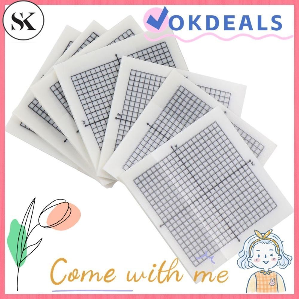 SK 8PCS Graph Paper Sticky Notes, Paper White Mini Graph Pads, Take ...
