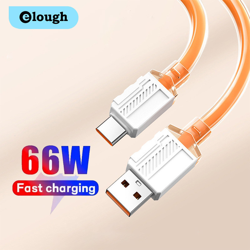Elough 66W USB Cable Fast Charging Mobile Phone Cable USB to Type C ...