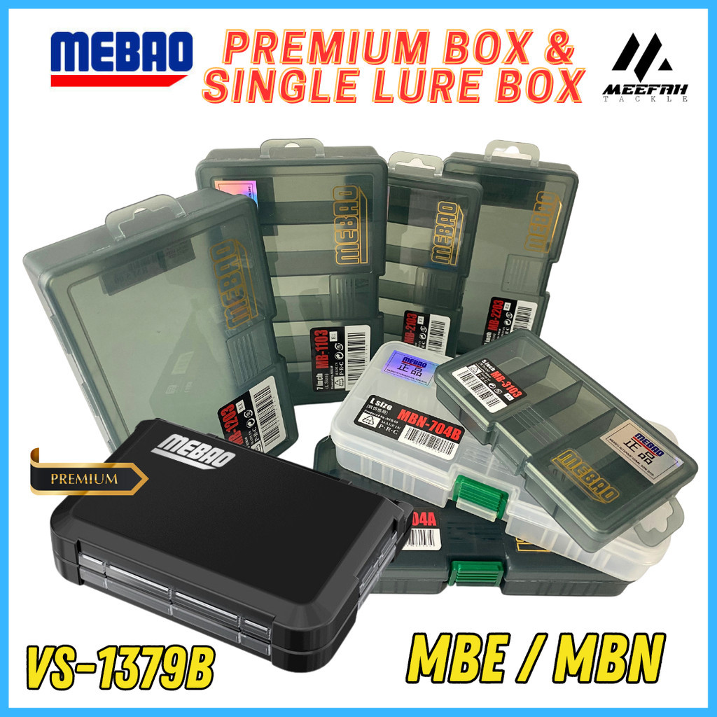MEBAO PREMIUM VS & SINGLE LURE BAIT BOX MBE / MBN | Shopee Malaysia