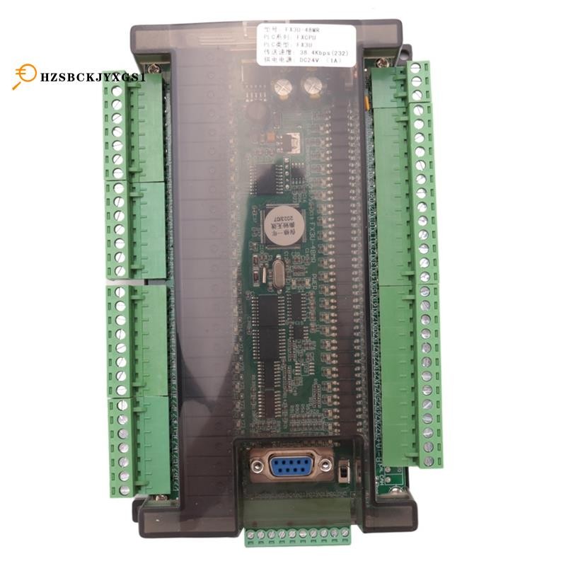 Fx3u 48mr Rs485 Rtc Real Time Clock 24 Input 24 Relay Output 6 Analog Input 2 Analog Output