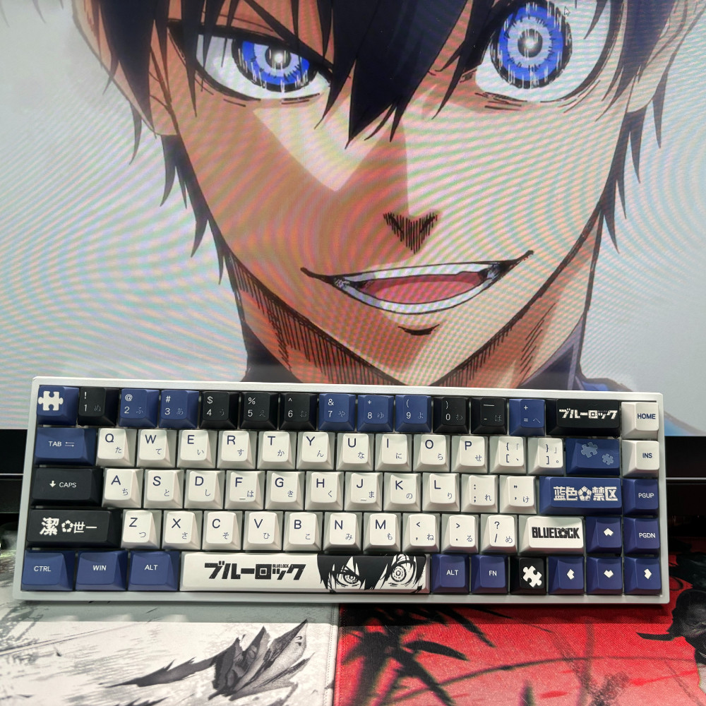 Isagi Yoichi Keycap Cherry Profile PBT Five-sided Dye Sublimation Mad ...