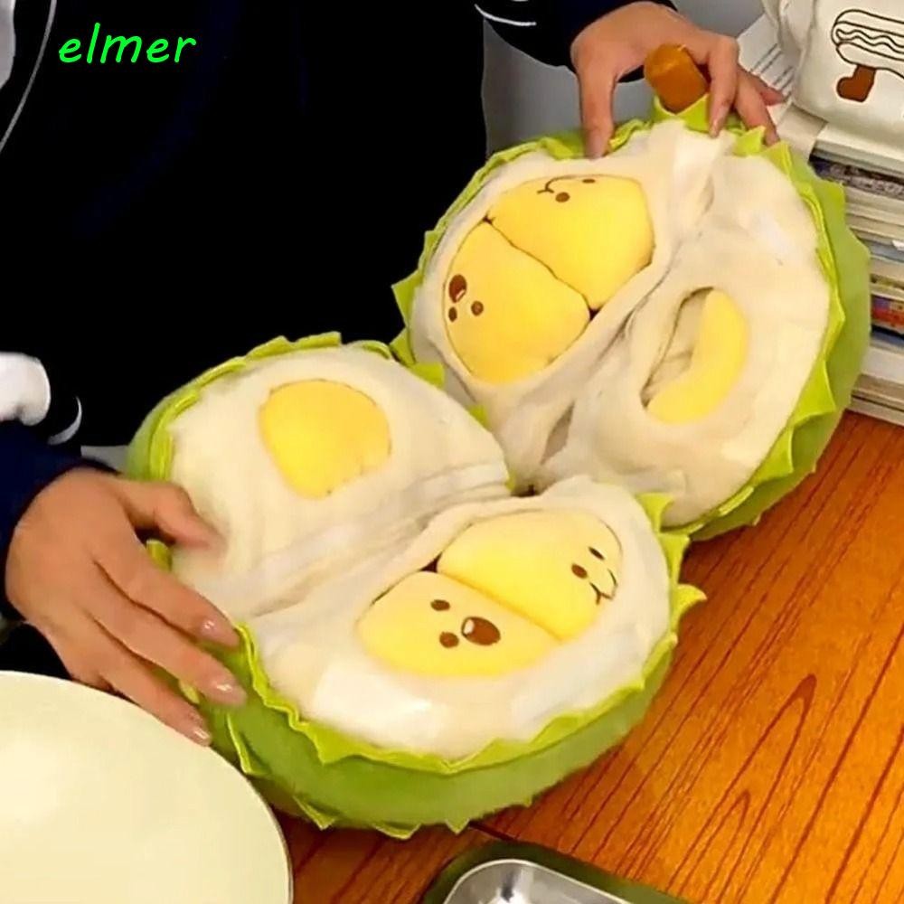 ELMER Detachable Durian Plush Toy, Fluffy Collection Fruit Durian Plush ...