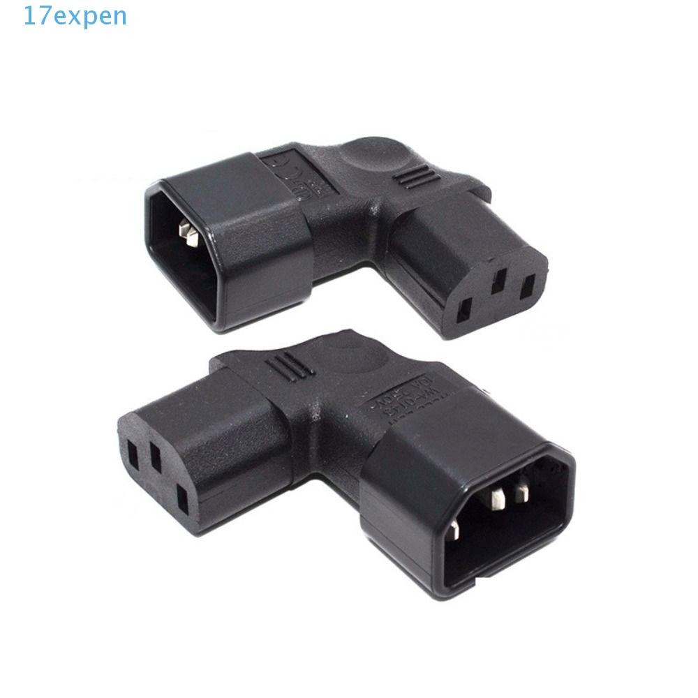 EXPEN Power Adapter C14 Male IEC 320 10A 3Pin Corner Plug Conversion ...