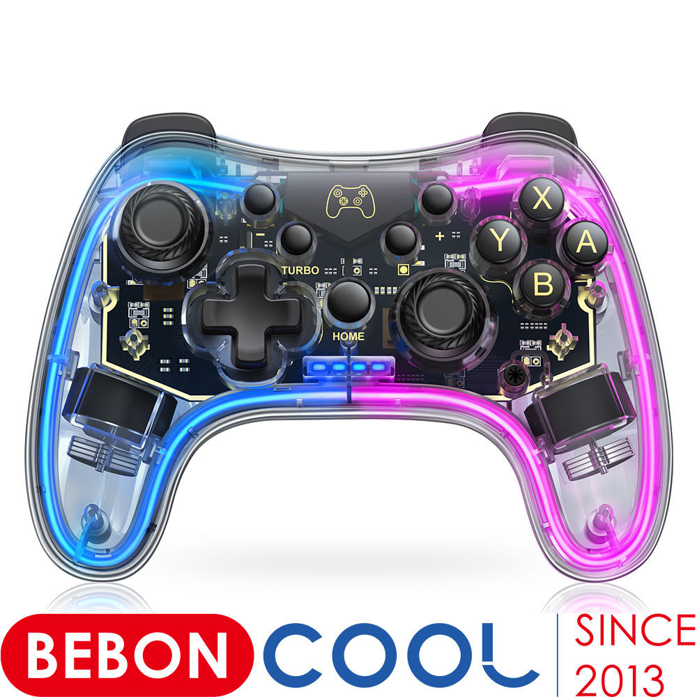 BEBONCOOL Nintendo Switch Wireless Gaming Controller Bluetooth + USB 2.4G Support Android I0S PC ...