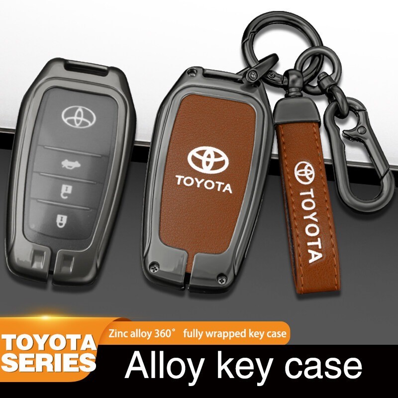 Car Key Fob Cover Case Shell Keychain for Toyota Innova Zenix Fortuner ...