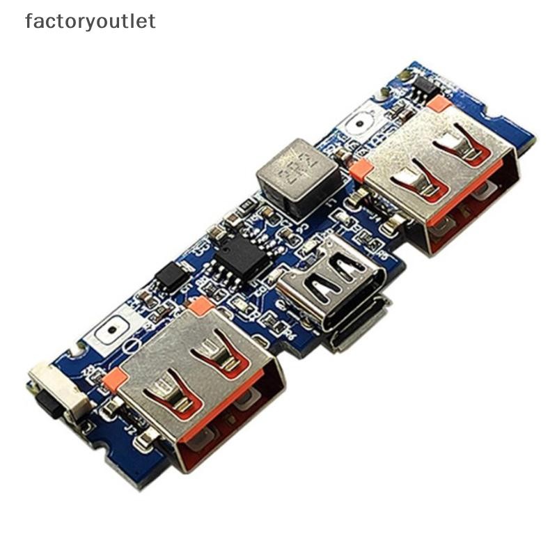 FCMY Charger Board LED Dual USB 5V 2.4A Micro/Type-C USB Mobile 18650 ...