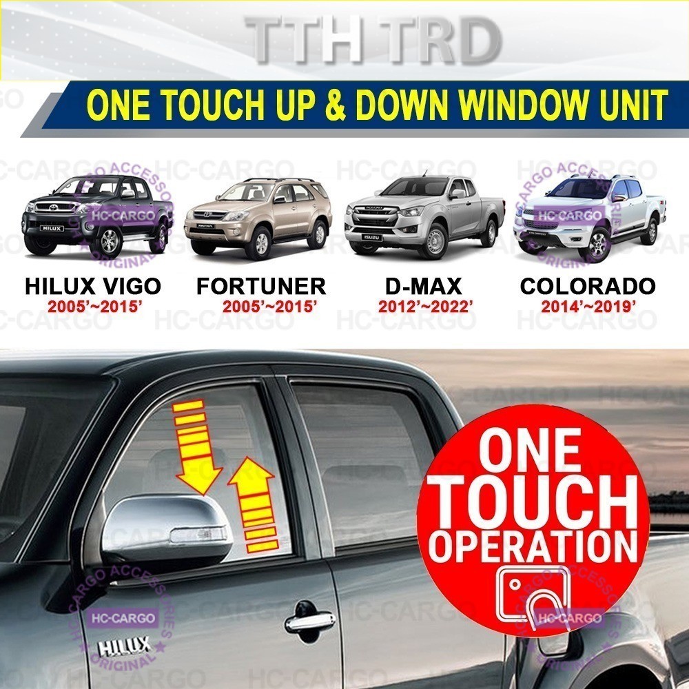 Hilux Vigo Fortuner D-max Colorado One Touch Power Window Automatic Up ...