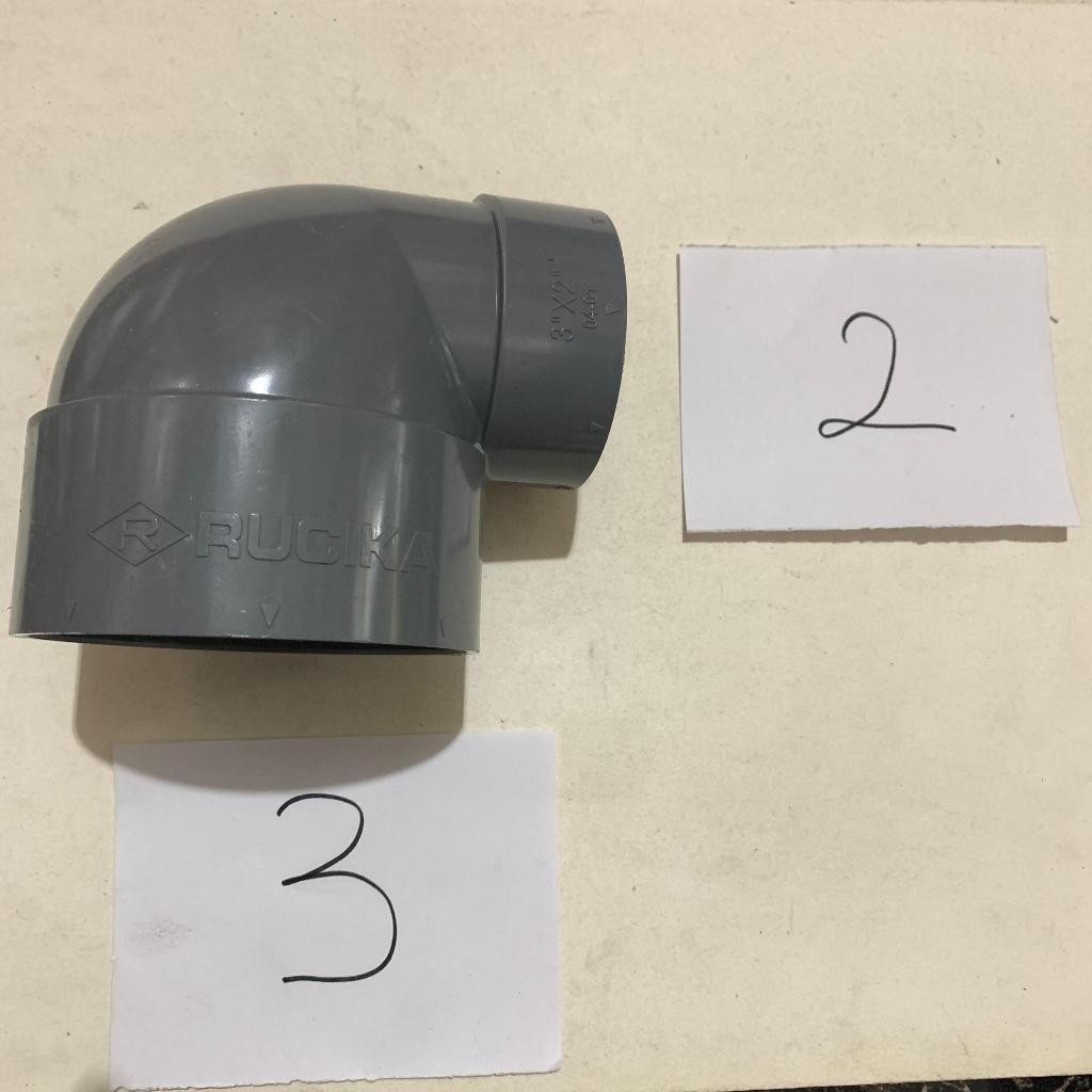 Elbow Increaser 3"x2" RUCIKA/Bent Knee RUCIKA/Elbow PVC RUCIKA 3"x2 ...