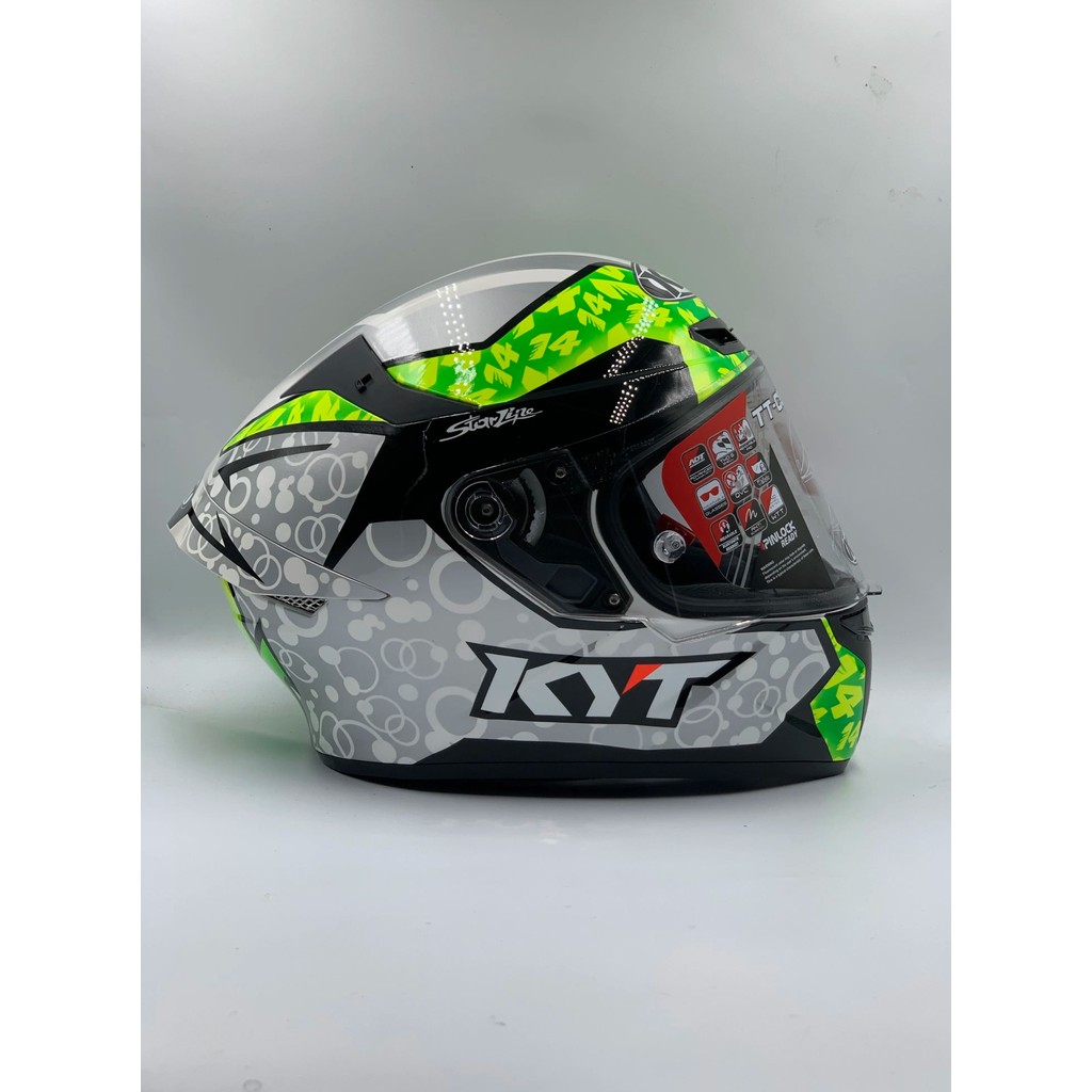 KYT Helmet TT-Course Tony Arbolino Replica Full Face | Shopee Malaysia