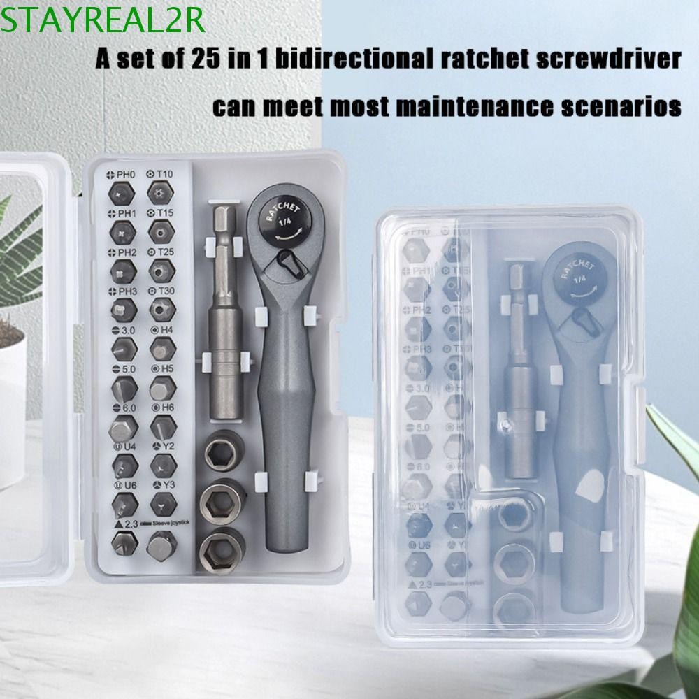 STAYREAL2R 25-in-1 Ratchet Screwdriver, Magnetic Precision|Screwdriver ...
