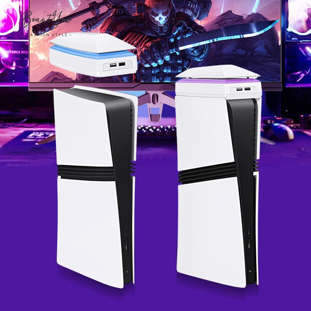 Top Cooling Fan for PS 5 Pro Top Cooling System Dust-proof Upper RGB ...
