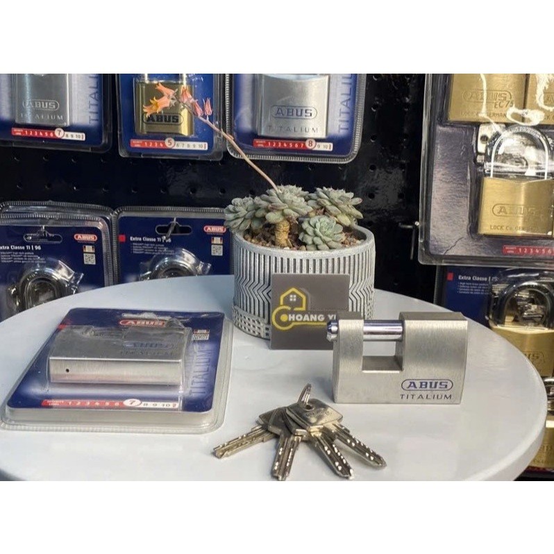 ABUS 98TI/70mm TITALIUM anti-cut lock, super durable, anti-theft ...
