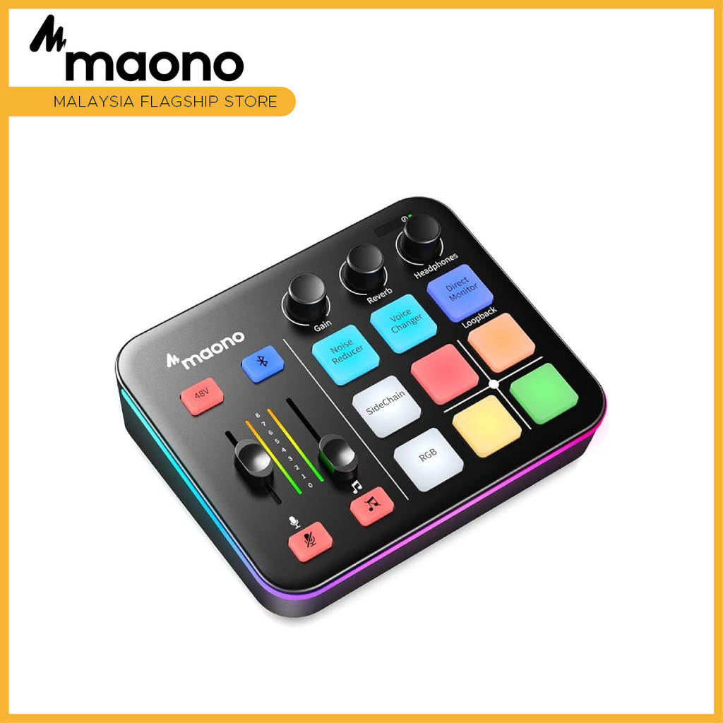 MAONO G1 Neo Audio Mixer for Game Streamers (Black) | Shopee Malaysia