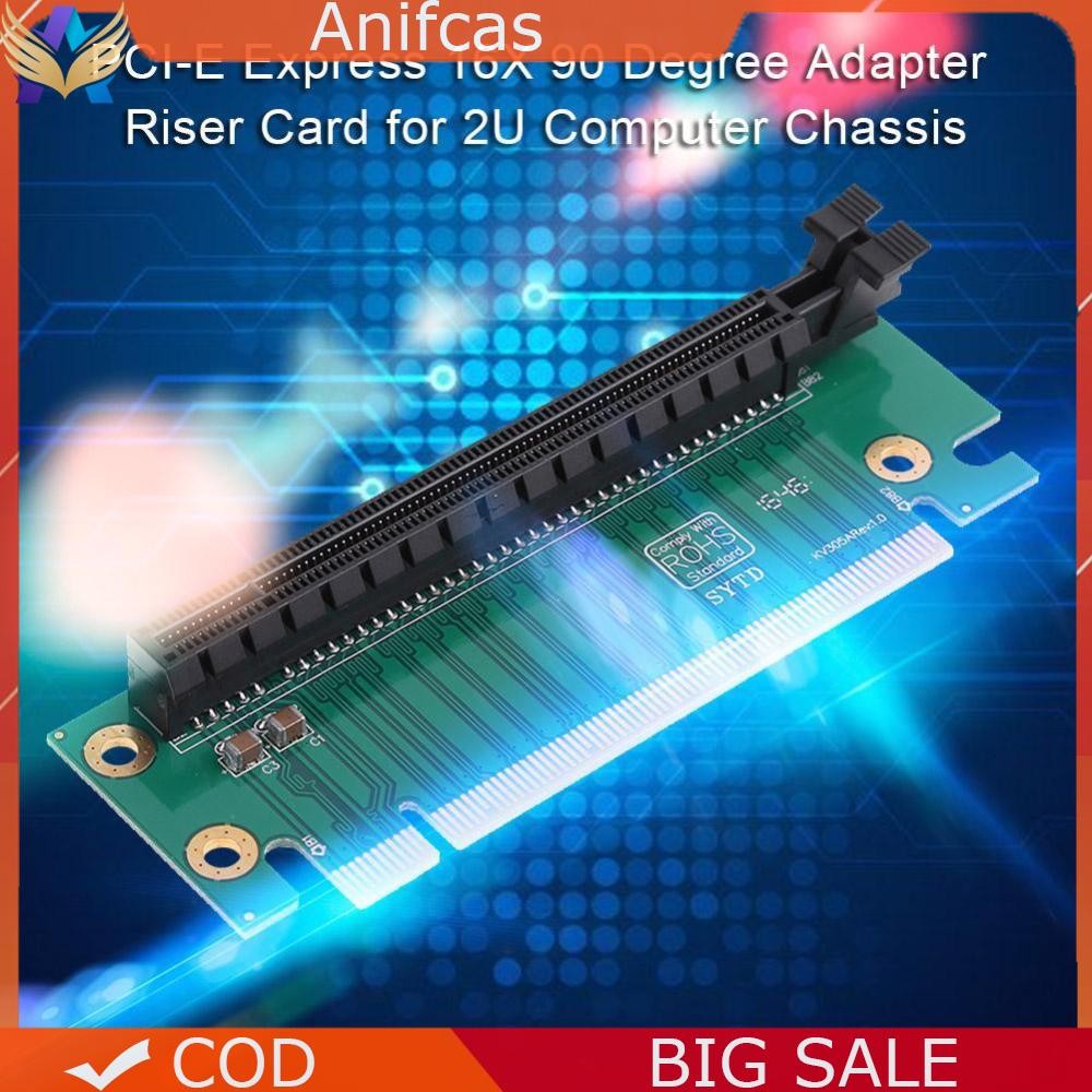 PCI-E Express 16X 90 Degree Adapter Riser Card for 2U Computer Chassis ...