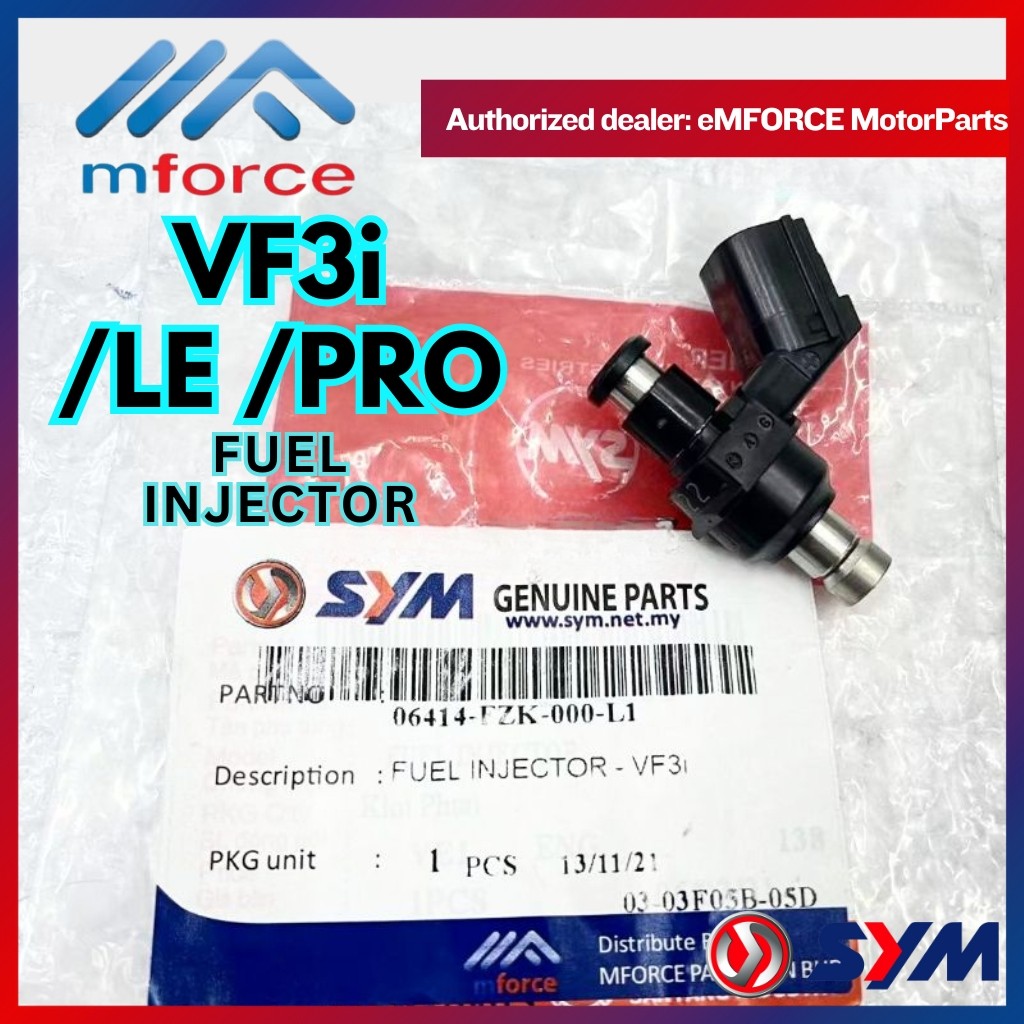 SYM VF3 VF3i / LE / PRO FUEL INJECTOR 06414-FZK-000-L1 ORIGINAL SYM ...
