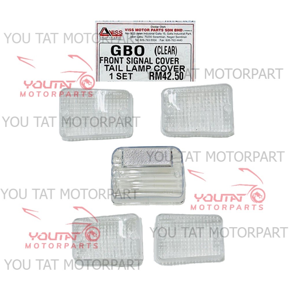 VISS MOTOR HONDA GBO GBOJ FRONT SIGNAL COVER TAIL LAMP COVER SET CLEAR ...