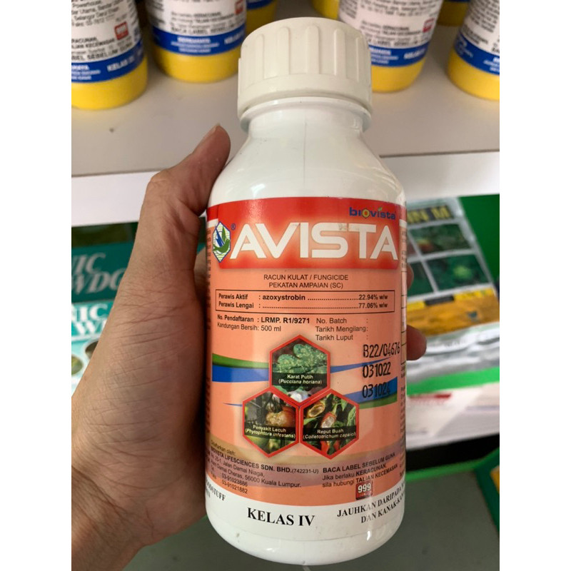 [ORIGINAL] 500ML Avista SC BIOVISTA Ganti Amistar Racun Kulat Pertanian ...