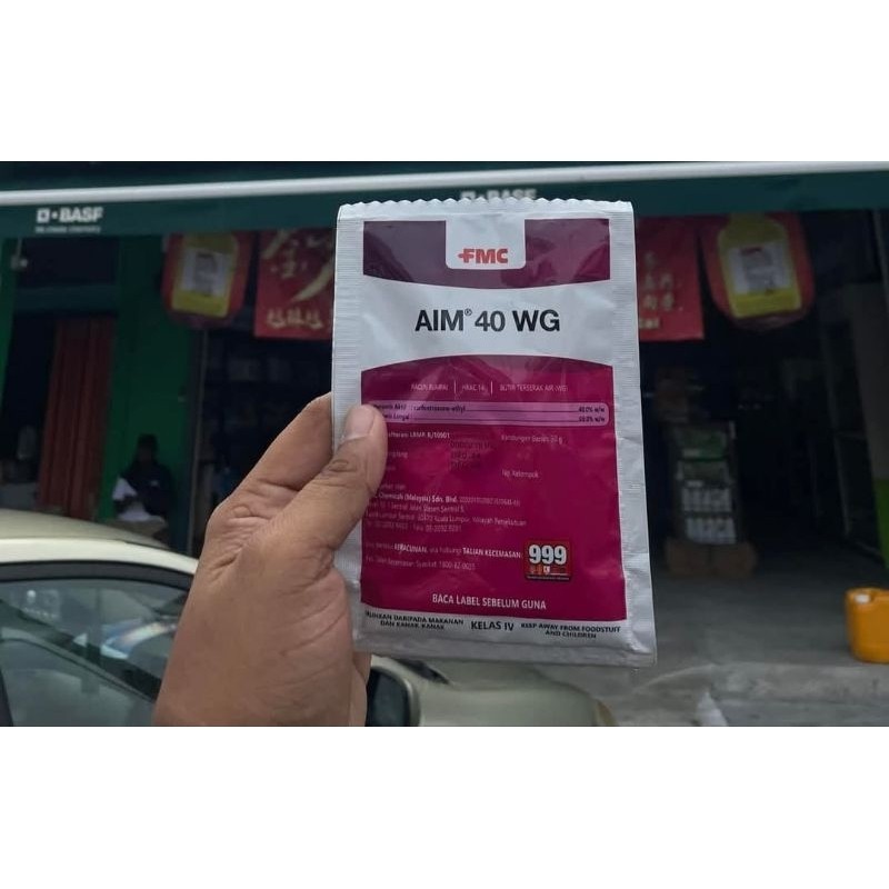 50g AIM 40WG FMC CARFENTRAZONE ETHYL 40% RACUN RUMPAI RACUN KELADI AGAS ...